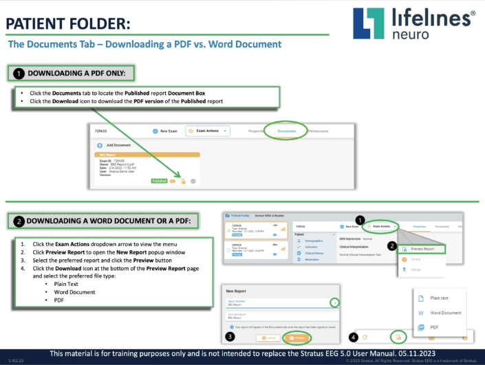 StratusEEG™ How To Guides - Lifelines Neuro