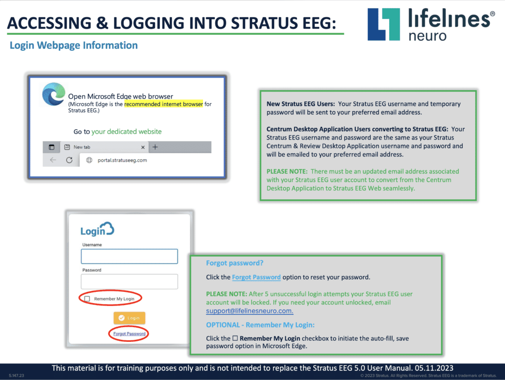 Stratus EEG How To Guides - Lifelines Neuro